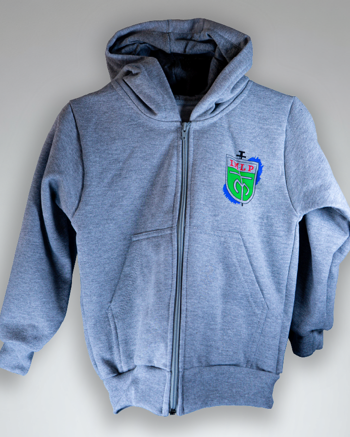 Polerón gris con cierre – Uniformes Trekan